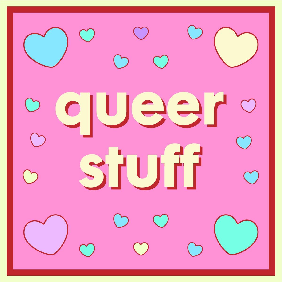 Queer Stuff | Bamboo Clack Fan, Slut Queerings, Acrylic Keyrings